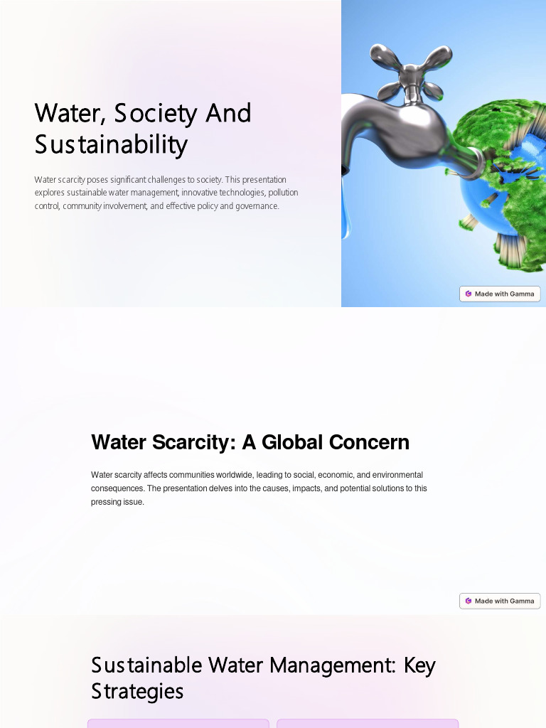 Water Society and Sustainability | PDF | Water | Reclaimed Water