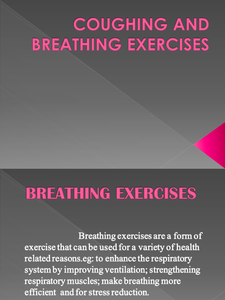 Breathing and Coughing Exercises Guide | PDF | Breathing | Cough