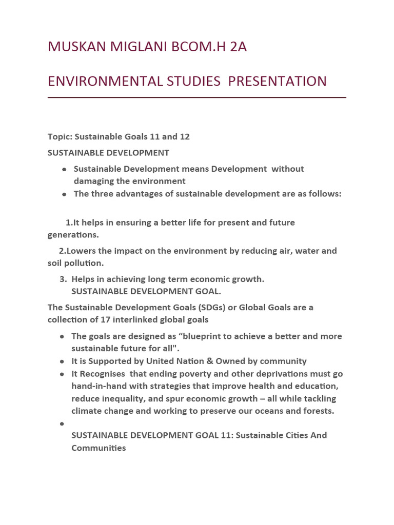 EVS Presentation | PDF | Sustainability | Environmental Social Science