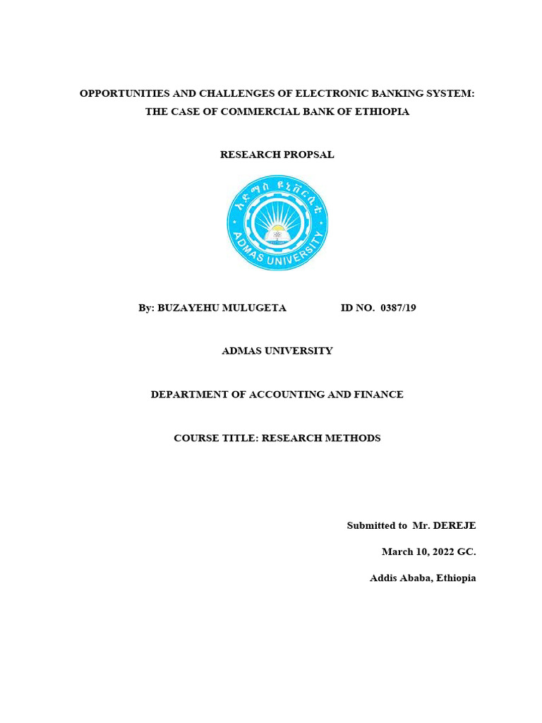 Buze Proposal New | PDF | Cheque | Online Banking