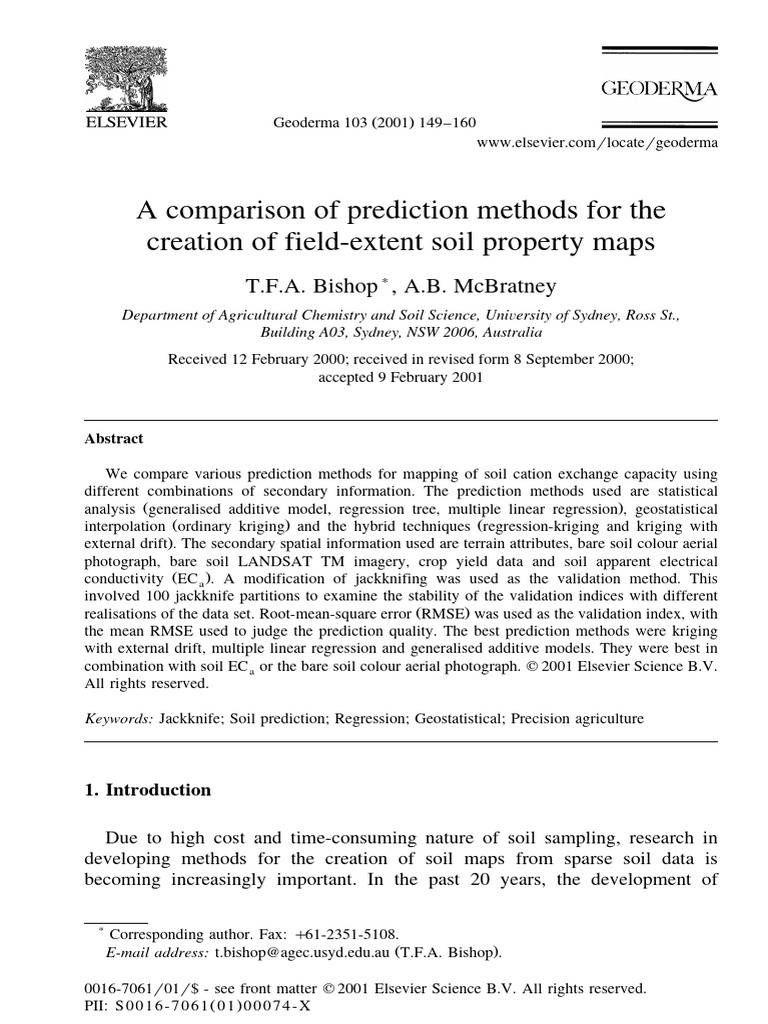 A Comparison of Prediction Methods For The | PDF | Resampling (Statistics) | Statistics