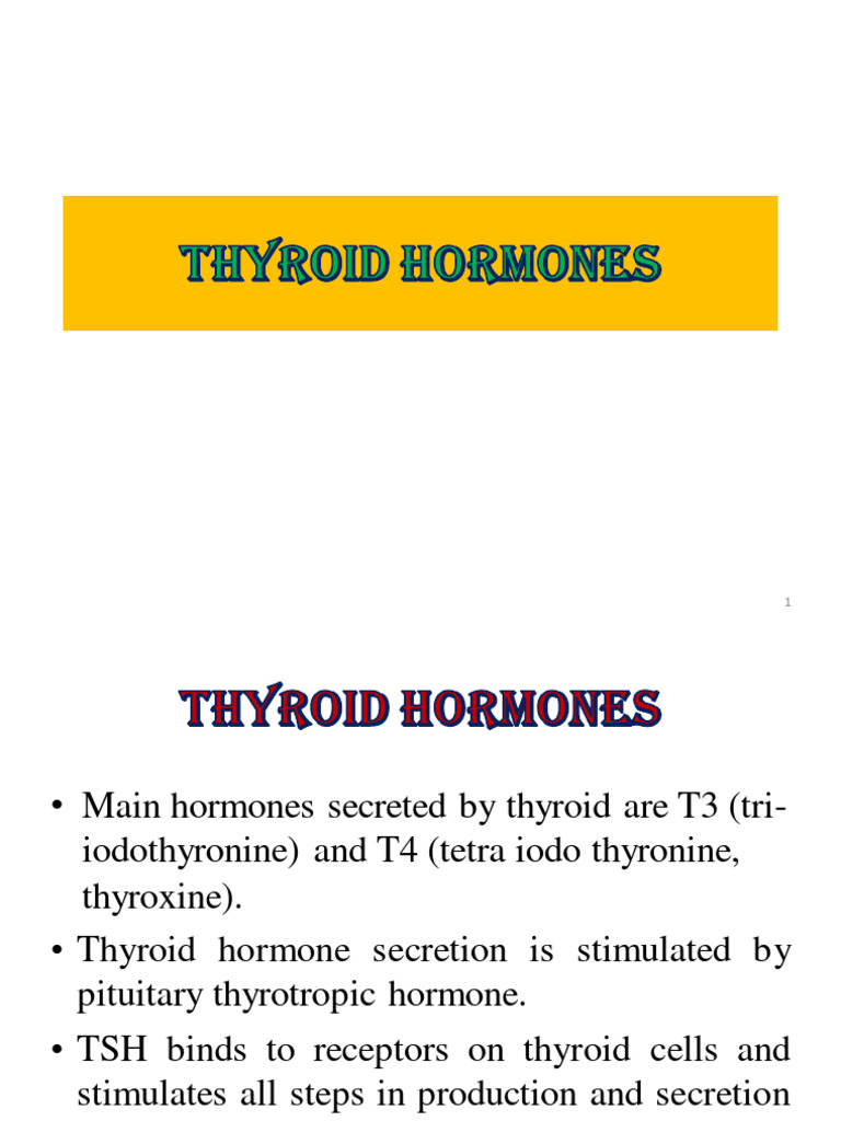 Thyroid Hormones | PDF | Thyroid | Hypothyroidism