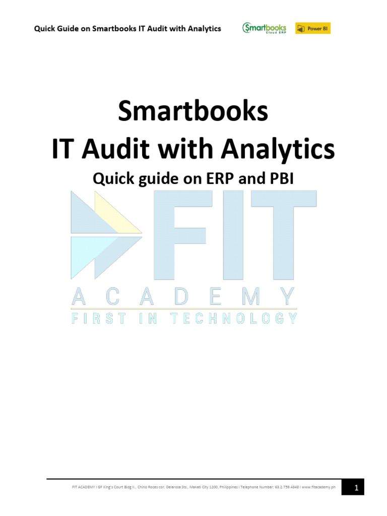 Quick Guide On IT Audit With Analytics v2023 | PDF | Audit | Cloud Computing