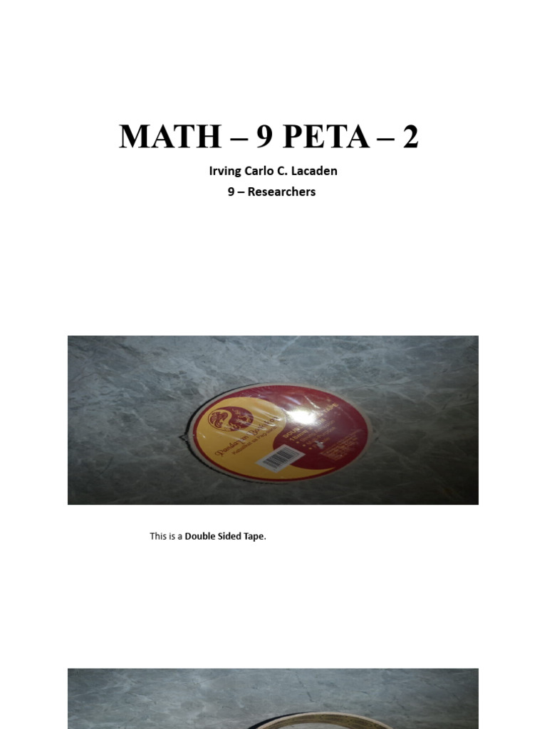 Math - 9 Peta - 4 | PDF