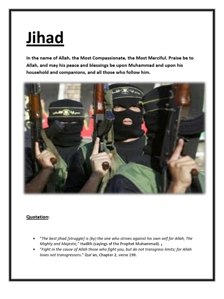 Chapter 1 .Jihad in Islam | PDF | Jihad | Hajj