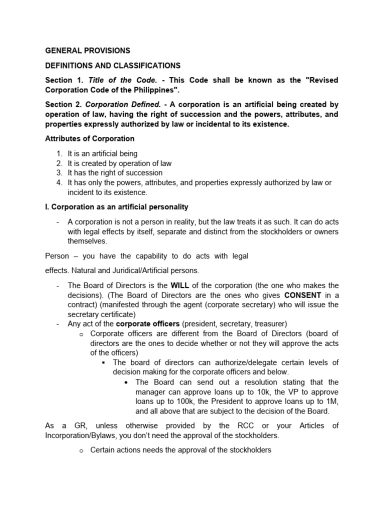 Finals Reviewer RCC 2 | PDF | Stocks | Corporations
