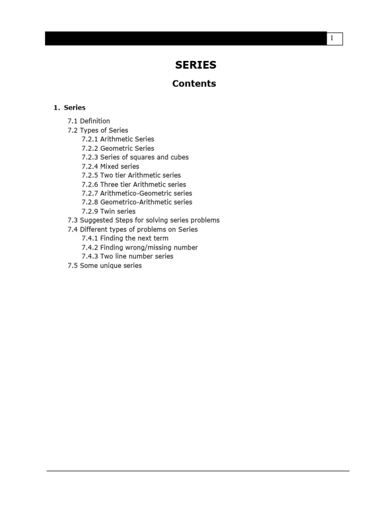 22.number Series Test GN | PDF | Arithmetic | Multiplication
