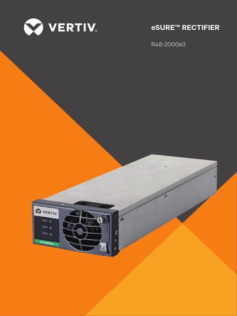 R48-2000e3 Vertive | PDF | Rectifier | Electromagnetism