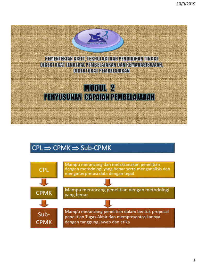 Kurikulum Fakultas Teknik 58608 2. Penyusunan-CPL | PDF