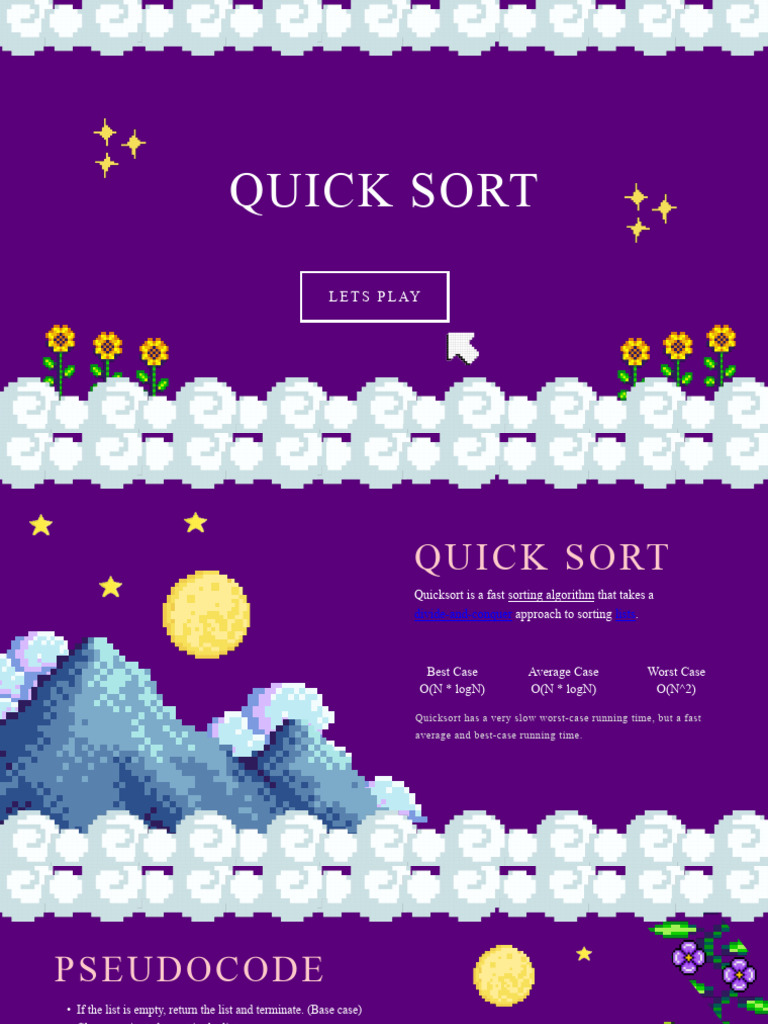 Quick Sort | PDF Quick Sort | PDF