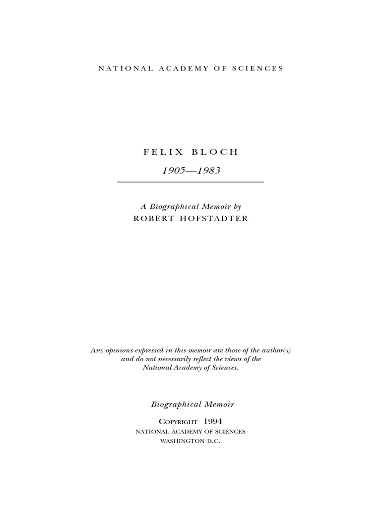 Bloch Felix | PDF | Neutron | Electrical Resistivity And Conductivity