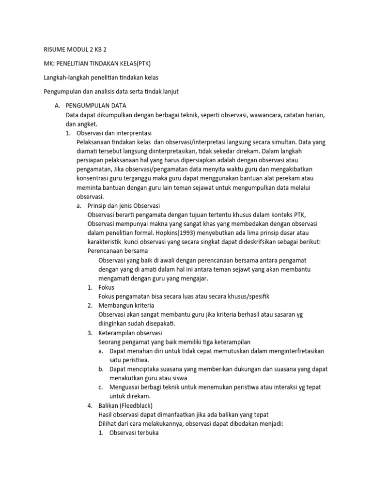 Risume Modul 2 KB 2 | PDF