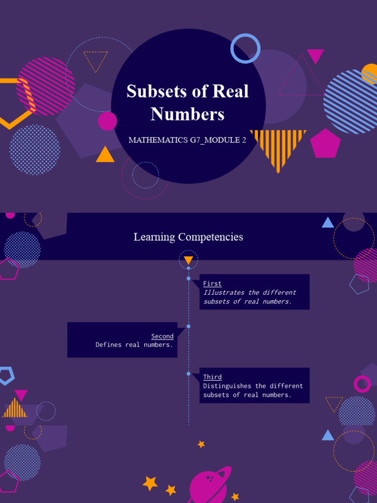 Understanding Subsets of Real Numbers | PDF | Numbers | Rational Number