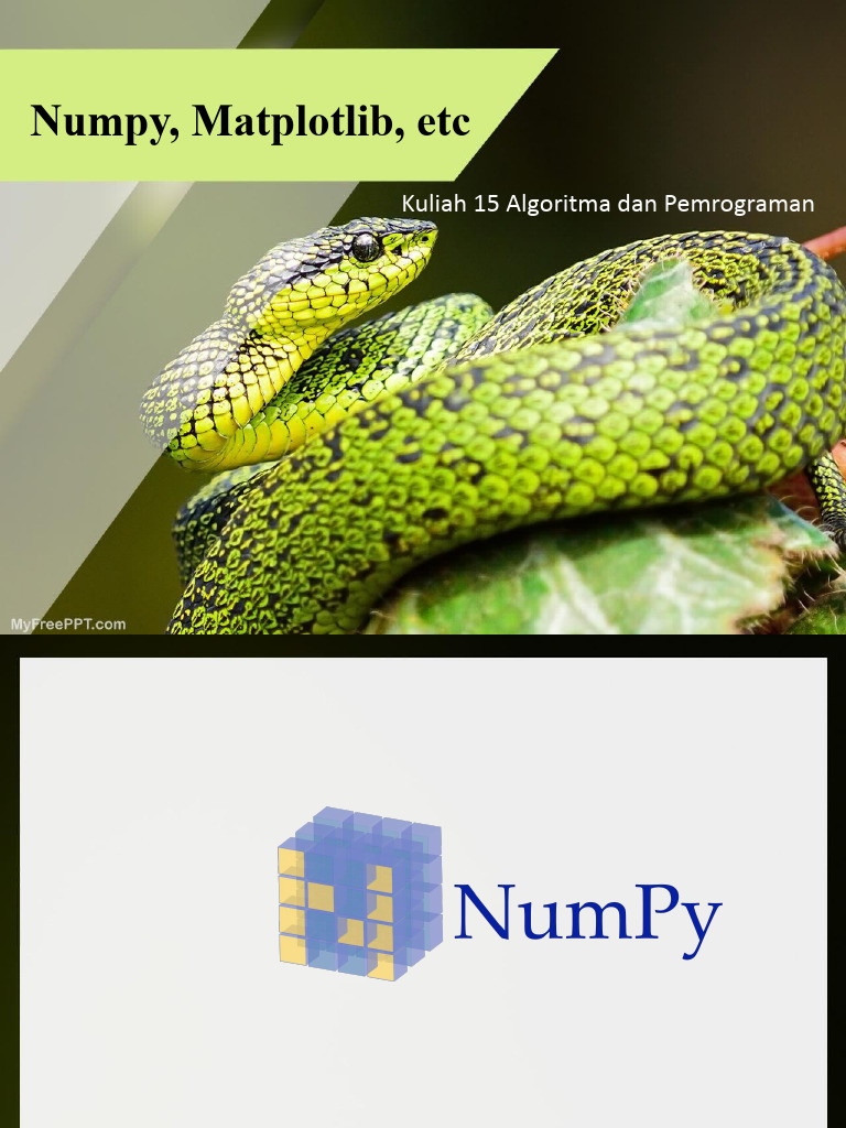 Kuliah 7 Alprog Numpy Pandas Matplotlib Pdf Computer Programming Computing 
