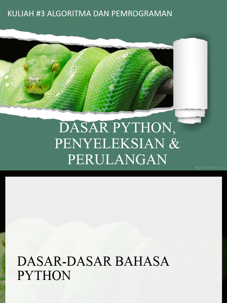 Kuliah #3 Dan #4 Alprog - Penyeleksian Dan Perulangan | PDF | Python (Programming Language ...