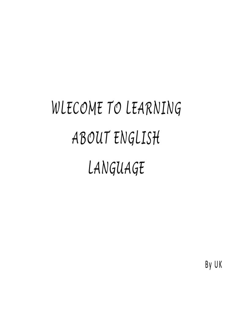 Learning About English Language - Presentation | PDF | English Language ...
