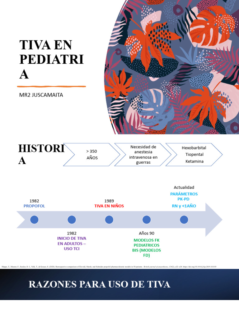 TIVA en Pediatría: Modelos y Dosis de Propofol | PDF | Farmacología ...