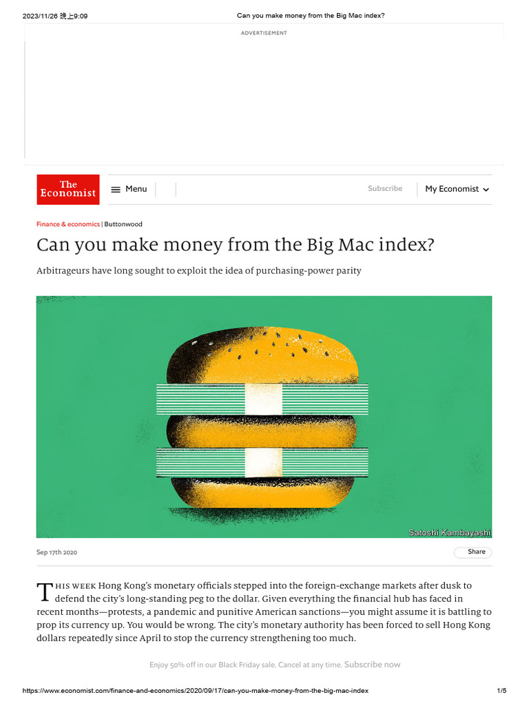 Can You Make Money From The Big Mac Index | PDF | Purchasing Power ...