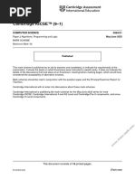 Cambridge International AS & A Level: Computer Science 9618/42 | PDF | Scheme (Programming ...