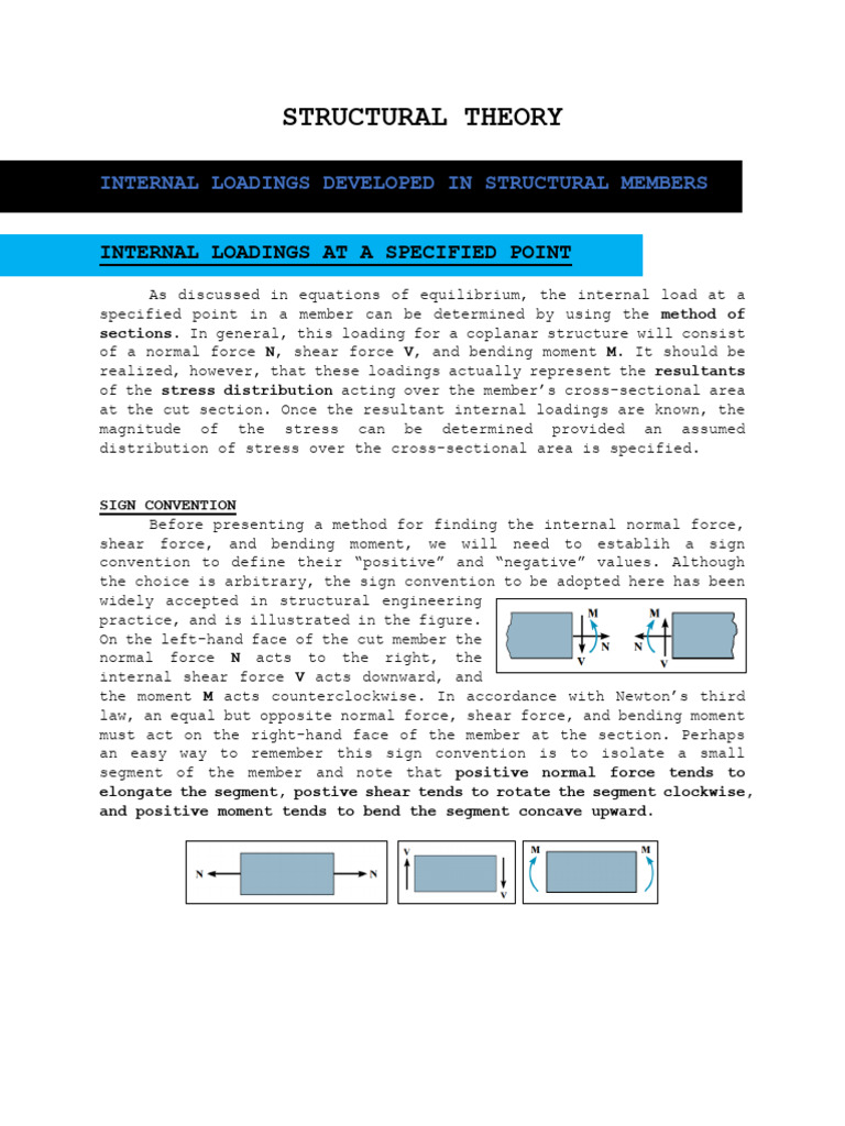 STRUCTURAL Theory Chapter 4 | PDF | Beam (Structure) | Bending