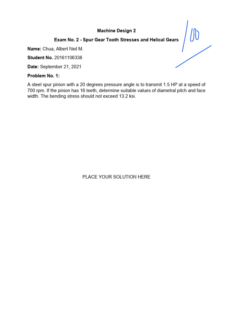 Chua Albert - MD 2 - Exam 2 | PDF