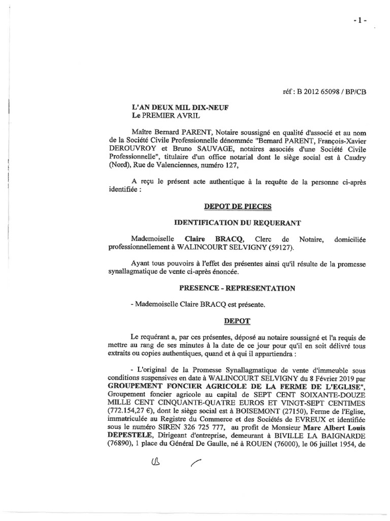Annexe 11 - Acte de Propriete | PDF Annexe 11 - Acte de Propriete | PDF