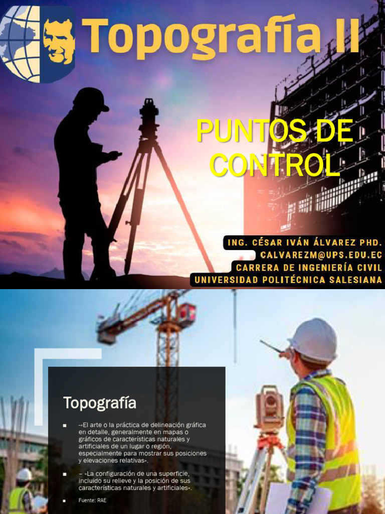 Topografia Ii Capitulo I - Puntos de Control | PDF | Sistema de Posicionamiento Global | Topografía