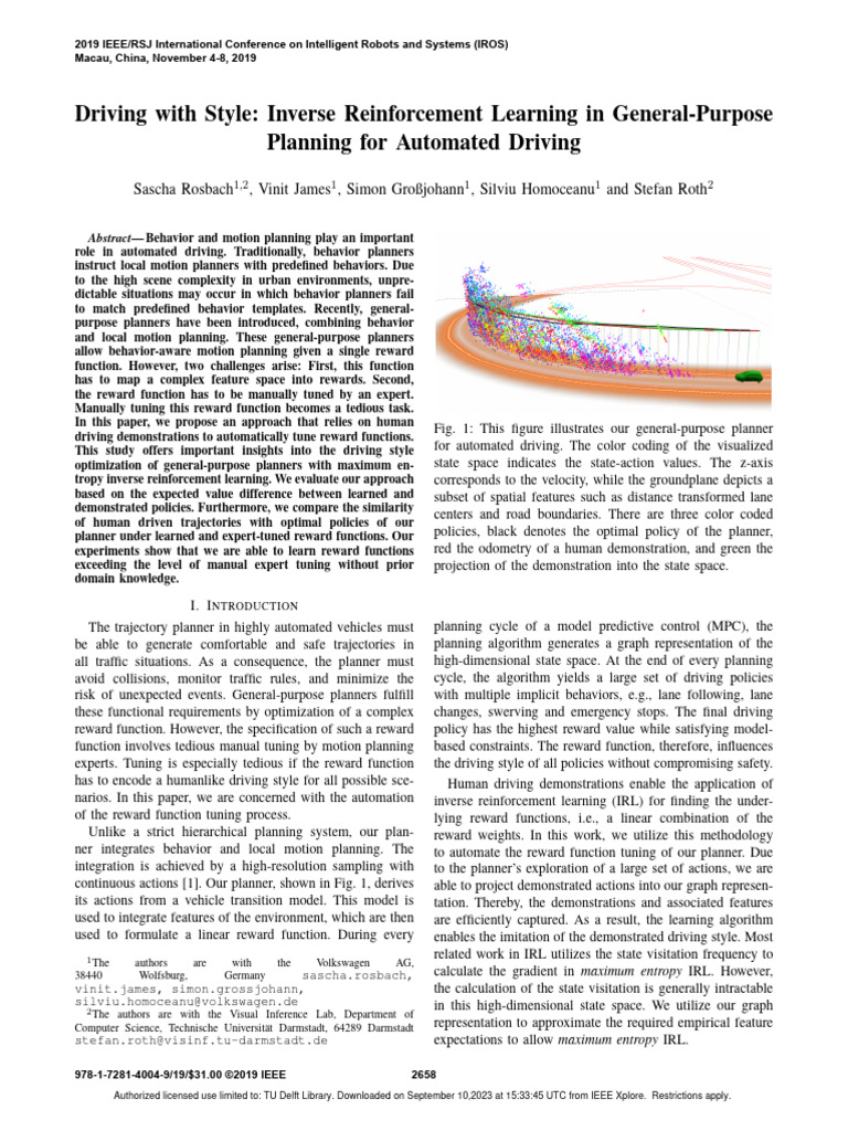 Driving With Style Inverse Reinforcement Learning in General-Purpose Planning For Automated ...