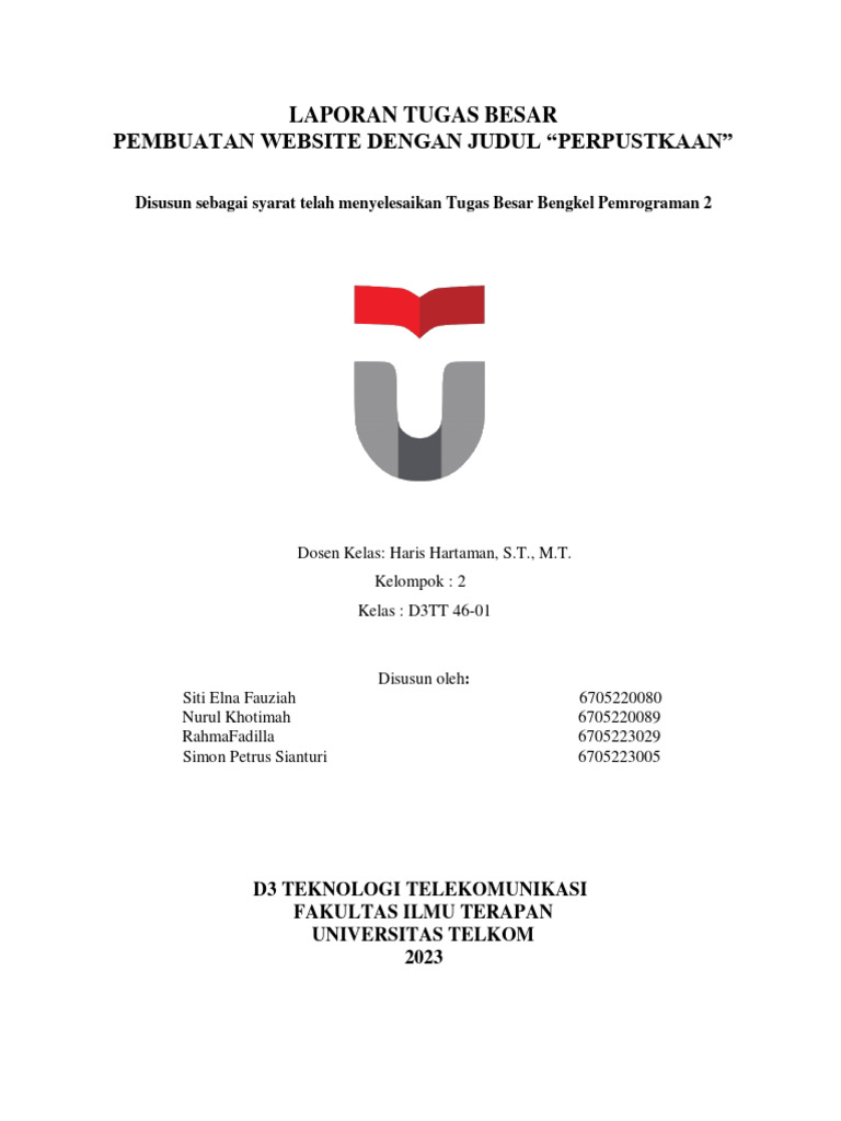 Laporan Tubes Bengkel Pemprograman Ii | PDF