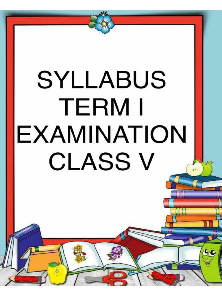 Term 1 Syllabus STD 5 | PDF
