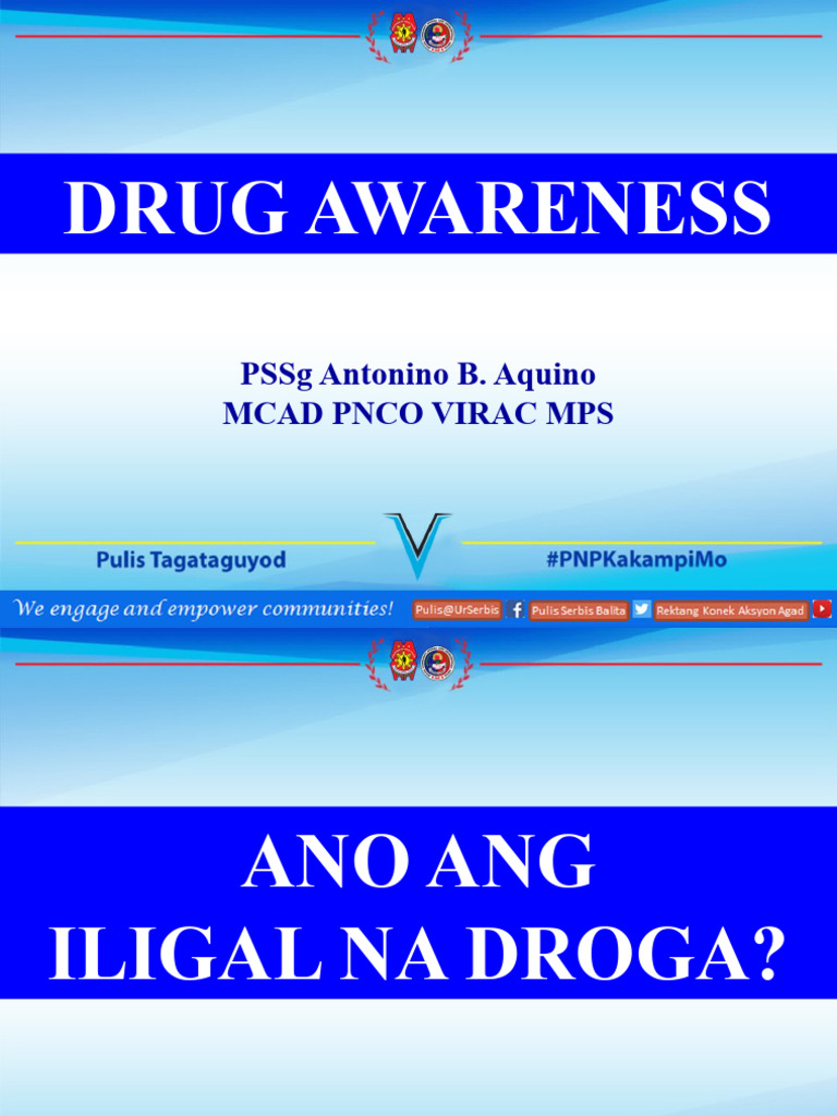 Drug Awareness Lecture Shortened | PDF
