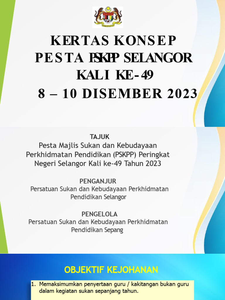Kertas Konsep PSKPP Selangor 2023 | PDF