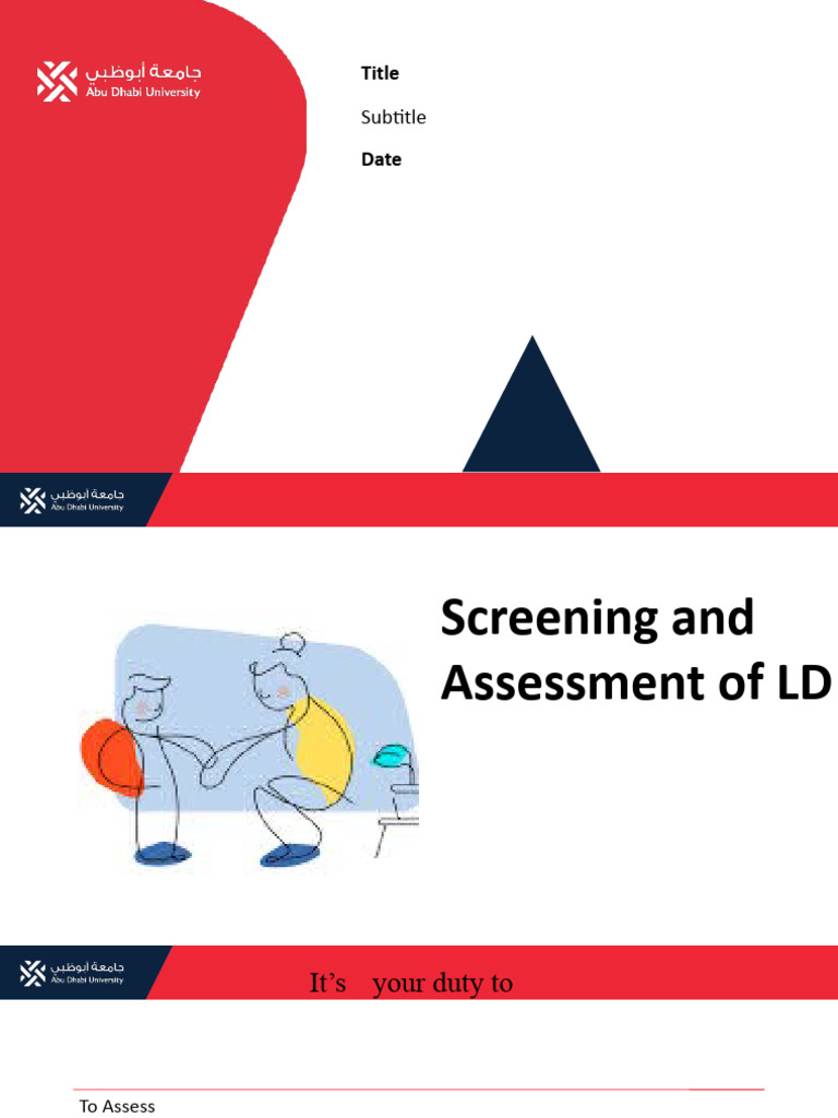 Screening and Assessment LD | PDF | Learning Disability | Wechsler ...