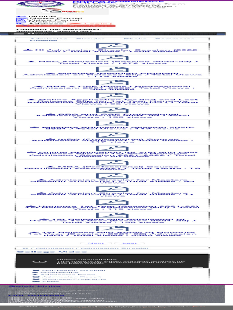 Admission Circular | PDF | Software | Computing