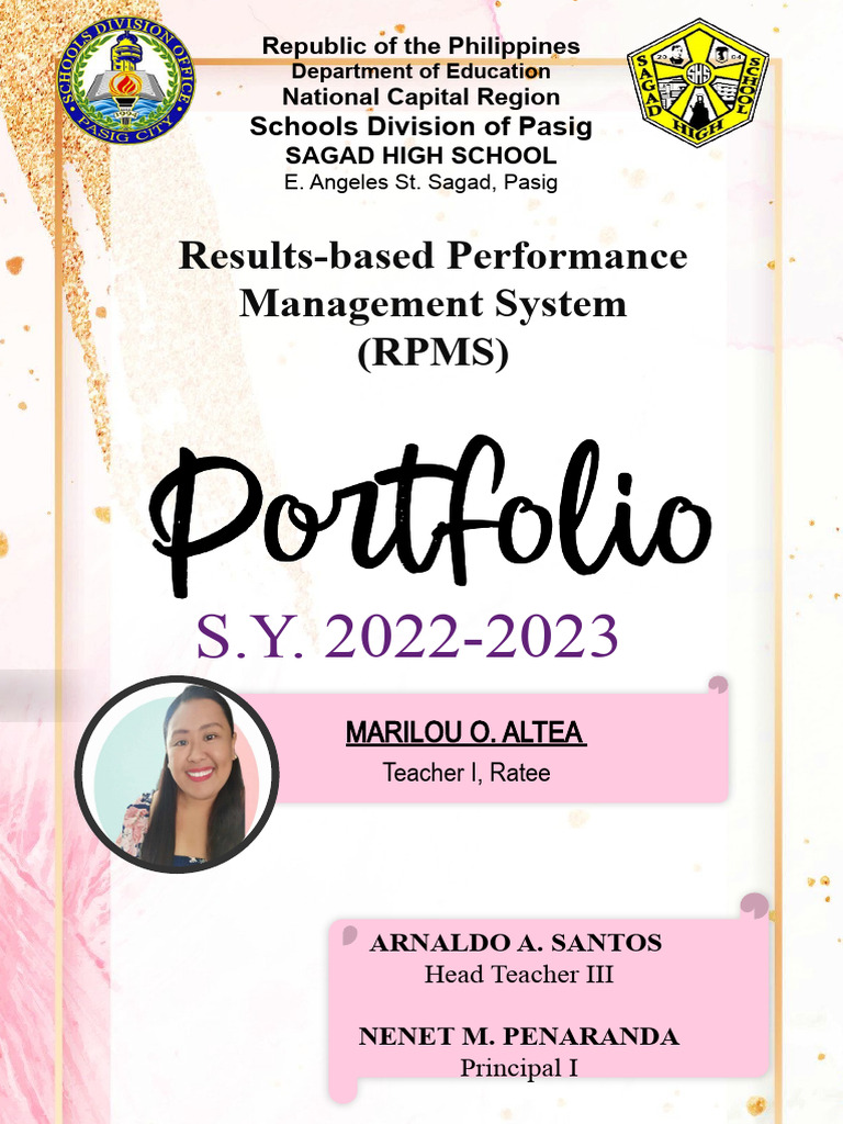 Portfolio Rpms Altea | PDF | Learning | Educational Assessment