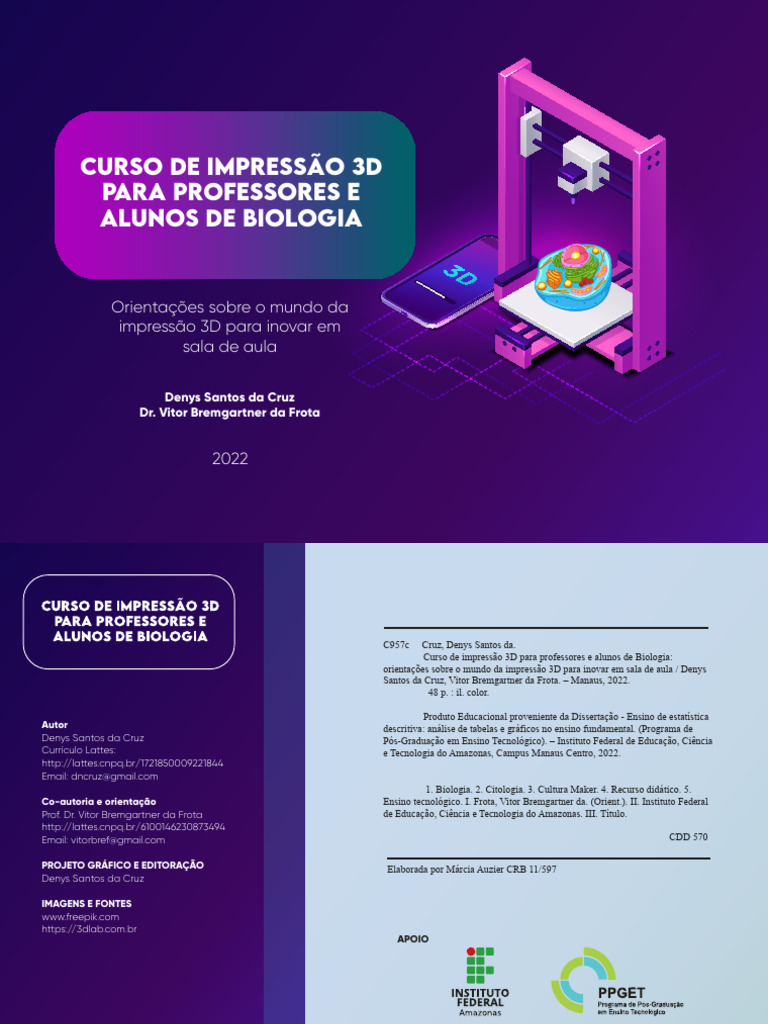 Curso De Impressão 3d Para Professores E Alunos De Biologia Pdf