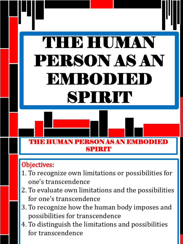 The Human Person As An Embodied Spirit | PDF | Soul | Brahman