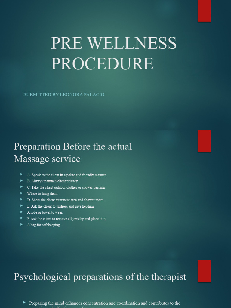 Client Preparation for Wellness Massage | PDF | Massage