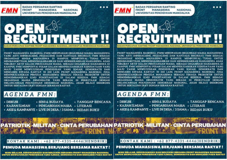 Brosur FMN UNDIKMA | PDF