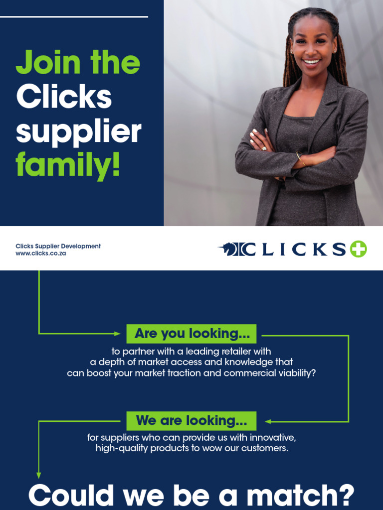 Become a Clicks Supplier Today | PDF | E Commerce | Supply Chain