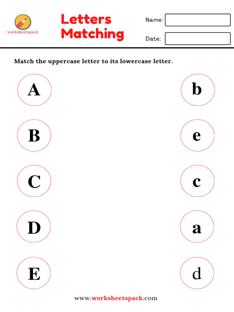 Uppercase and Lowercase Letters Worksheets | PDF | Letter Case | Printing