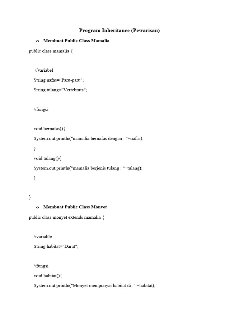 Program Inheritance | PDF