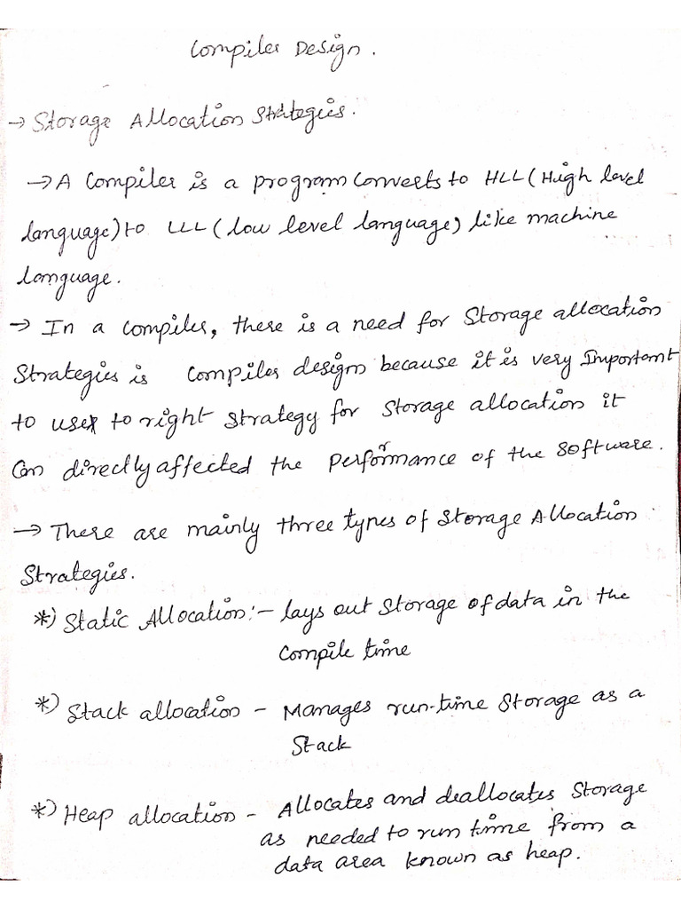 Storage Allocation 13b | PDF