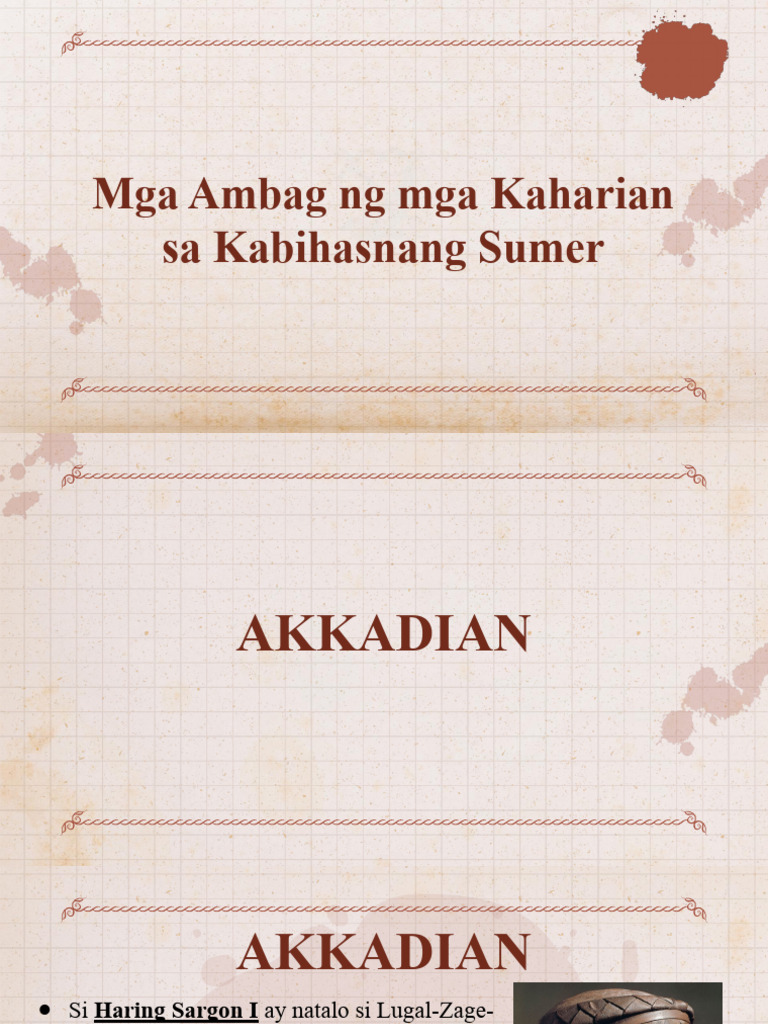 Mga Ambag NG Kaharian Sa Sumer | PDF