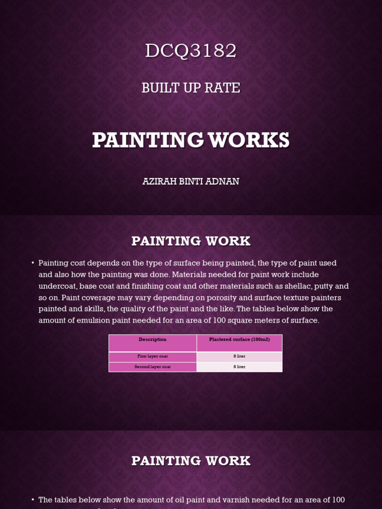 CHP 2 Painting Work | PDF | Paint | Industrial Processes