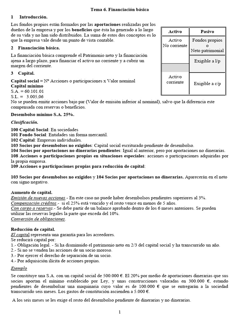 Tema 6 | PDF | Dividendo | Compartir (Finanzas)