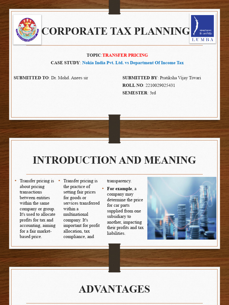 Corporate Tax Planning: Topic | PDF | Taxes | Business