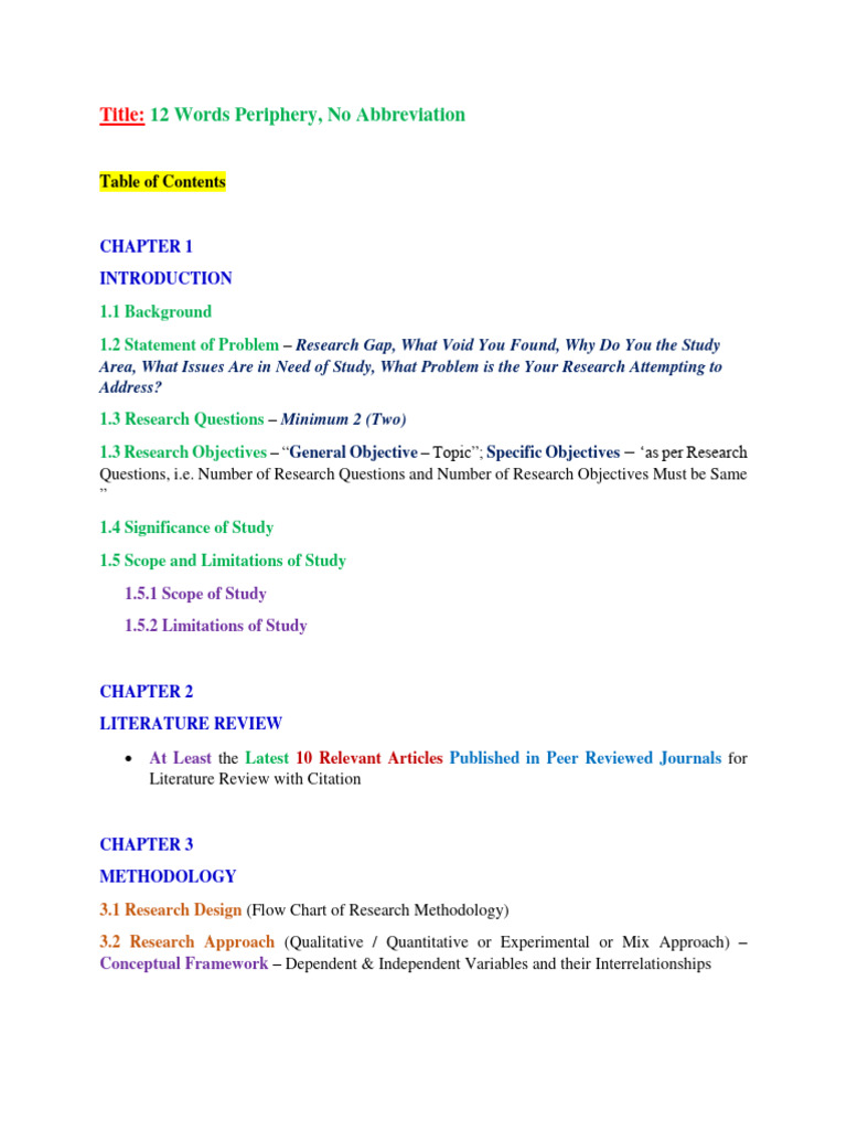 Minimum Requirements For Proposal Drafting | PDF