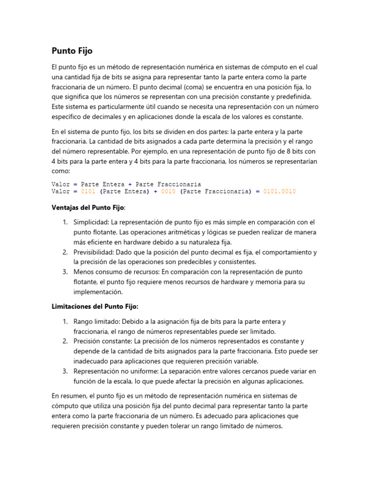 Punto Fijo | PDF | Poco | Informática teórica
