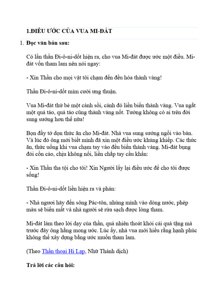 Ôn Văn Gky 1 | PDF